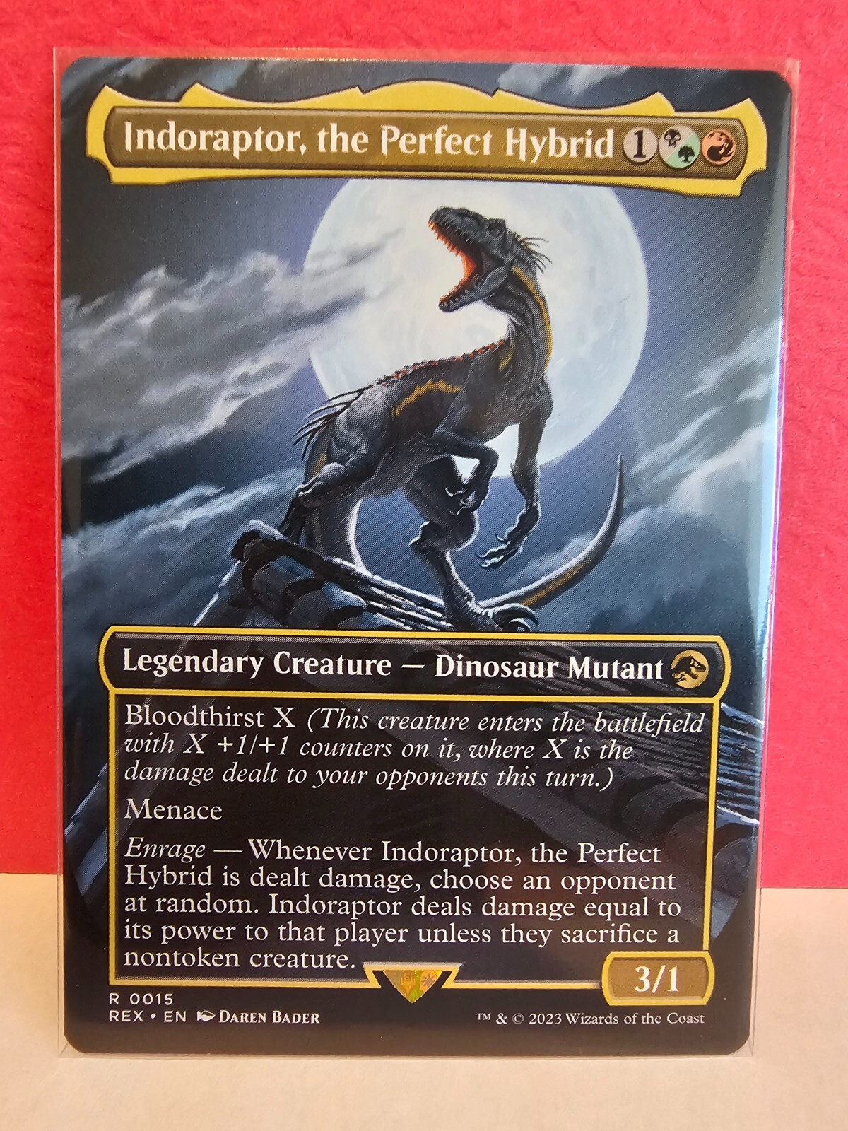 INDORAPTOR, THE PERFECT HYBRID (BORDERLESS) Universes Beyond: Jurassic ...