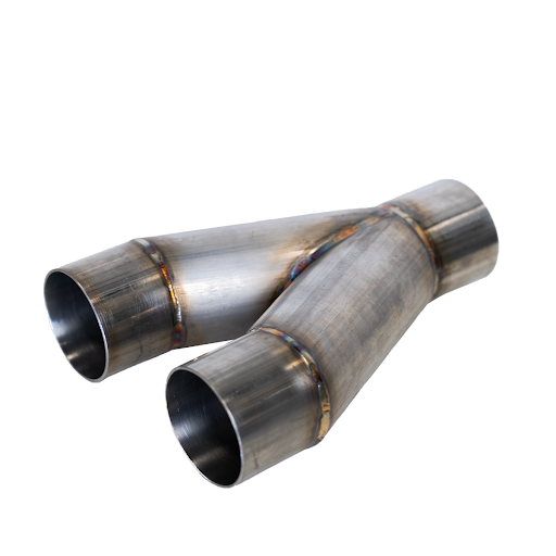 System1 Designs 3" In & Out Dual Universal Stainless Steel Y Pipe ...