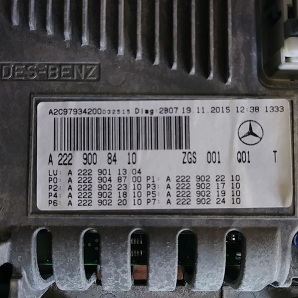 2016 Mercedes S550 speedometer cluster A2229008410 | eBay