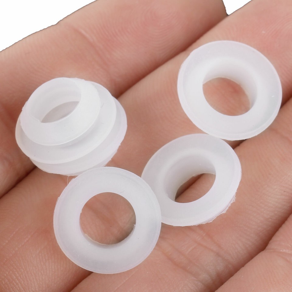 50-200Pcs Silicone Straw Hole Grommets with Attached Plug for Mason Jar ...
