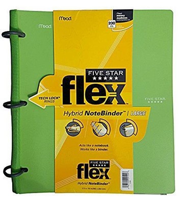 Five Star Flex Hybrid NoteBinder, 1 Inch Binder, Notebook and Binder ...