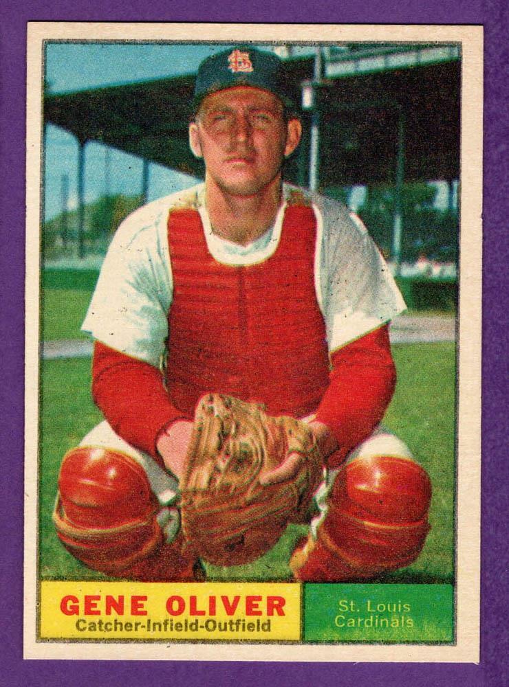 Gene Oliver St. Louis Cardinals 1961 Topps Baseball #487 Hi Number Near ...
