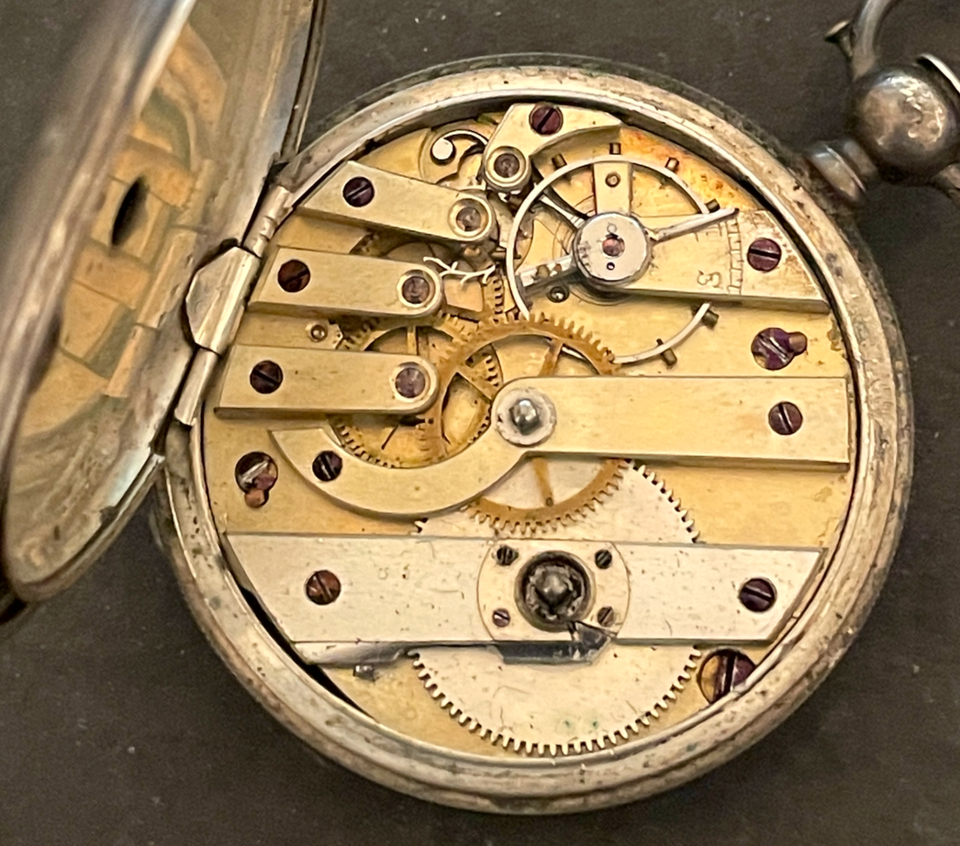 Antique J. Harrison Liverpool Pocket Watch Parts Good Balance Key Wind ...
