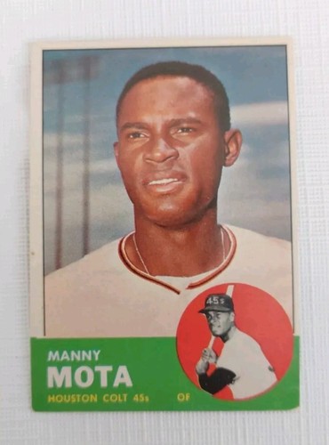 MANNY MOTA 1963 TOPPS BASEBALL CARD #141 VG-EX | eBay