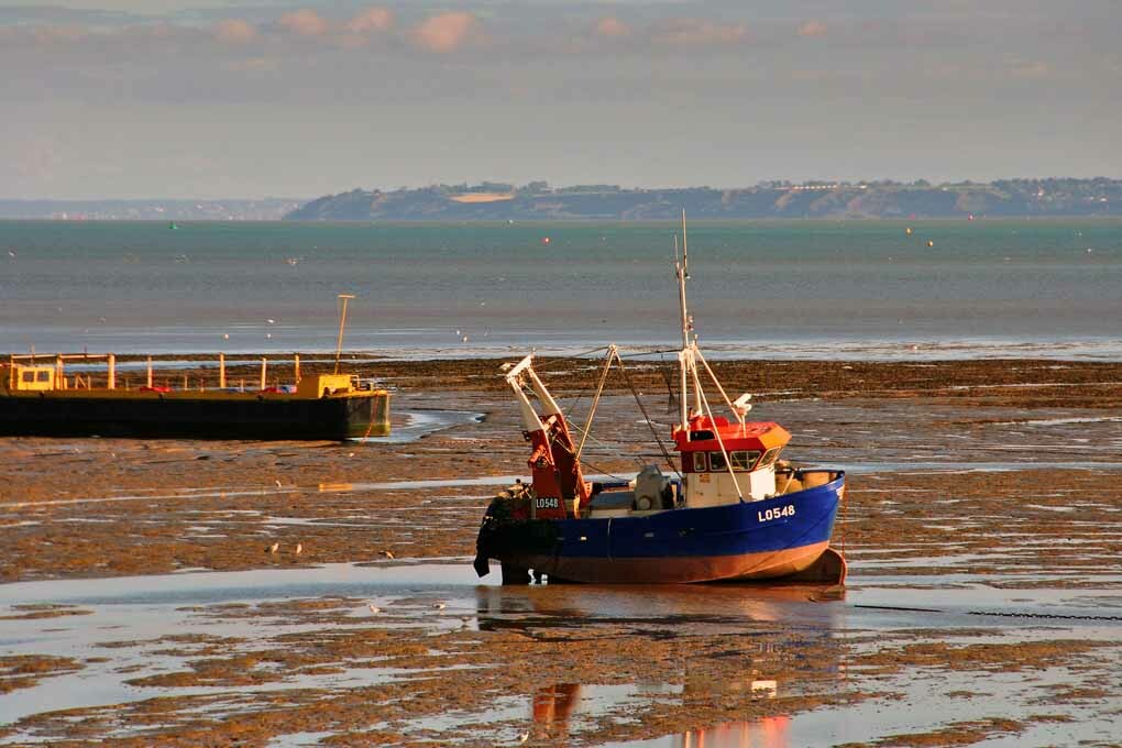 Fishing Boat Southend on Sea Beach Essex England UK Photograph Picture ...