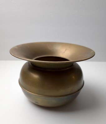 Vintage Brass Spittoon 8" Wide 5.5” Tall | Made In Taiwan | Old West ...