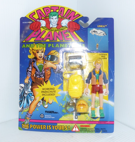 Vintage 1991 Captain Planet Linka Action Figure Tiger Toys NOS Unopened ...