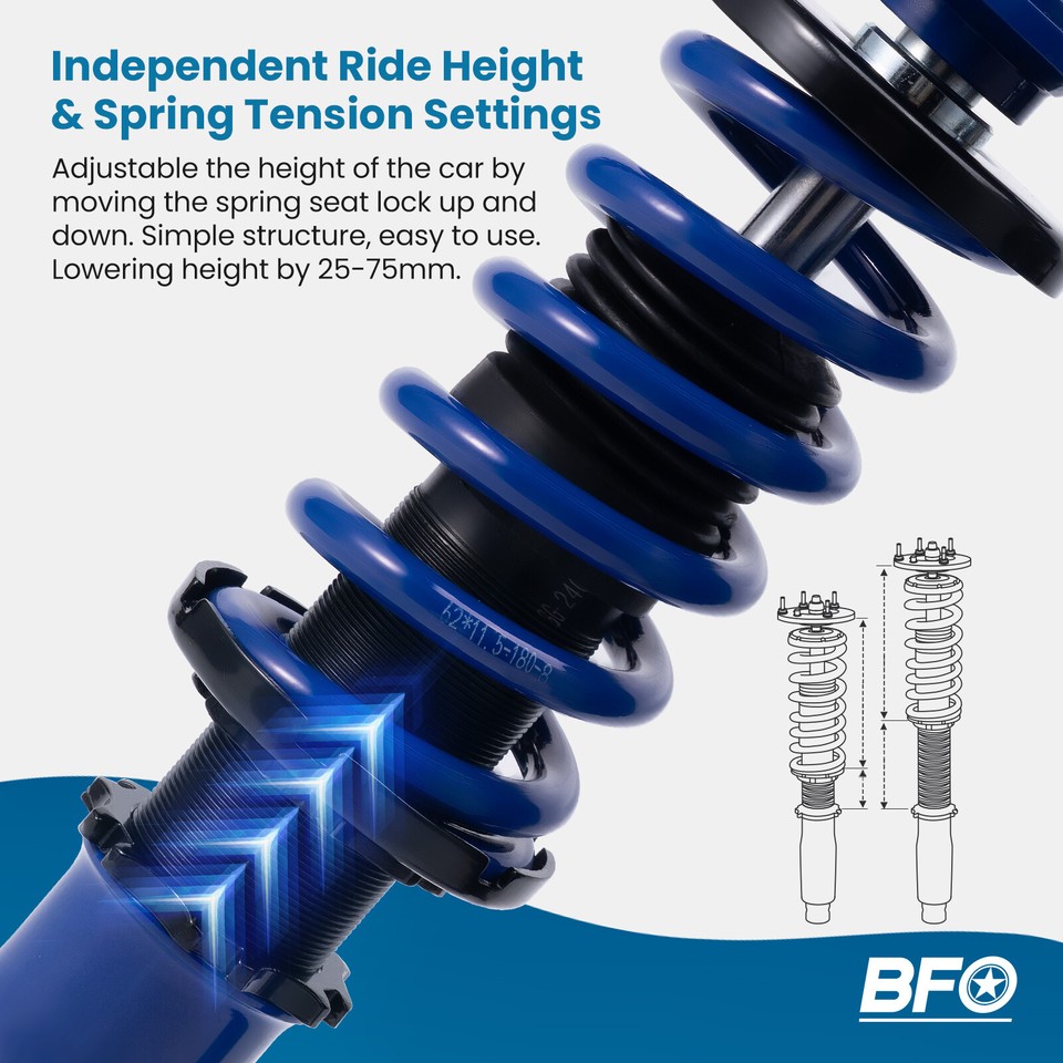 Coilover Suspension For Honda Civic 1992-1995 EJ EG EH Fork Type Acura ...