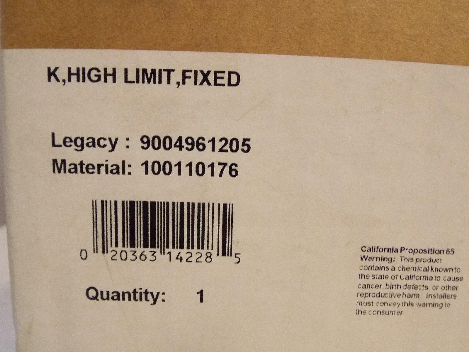 AO Smith High Limit Control Thermostat for Water Heaters , Legacy ...