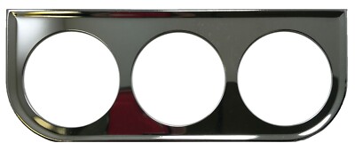 Universal Chrome Under Dash Triple Gauge Mounting Panel 2-1/16 Inch | eBay
