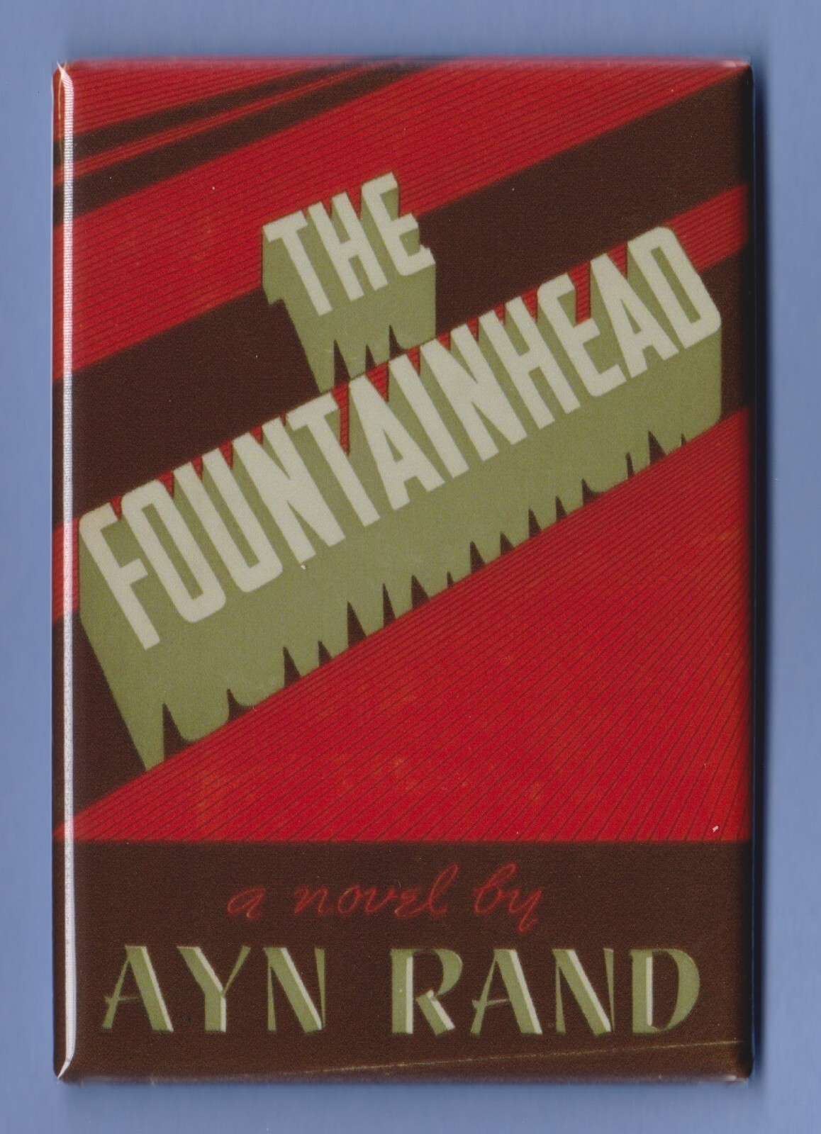 BOOK COVER *2X3 FRIDGE MAGNET* THE FOUNTAINHEAD AYN RAND NOVEL CLASSIC ...