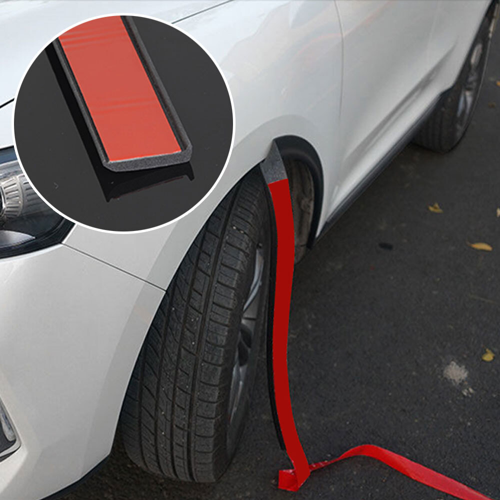 Rubber Car Wheel Eyebrow Arch Trim Lips Strip Fender Flare Protector ...