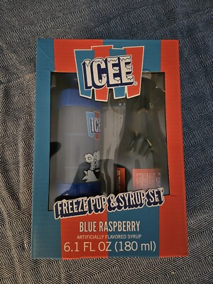 ICEE Freeze Pop And Slushie Syrup Set Blue Raspberry 6.1 oz NEW in Box ...