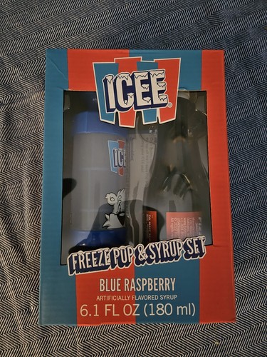 ICEE Freeze Pop And Slushie Syrup Set Blue Raspberry 6.1 oz NEW in Box ...