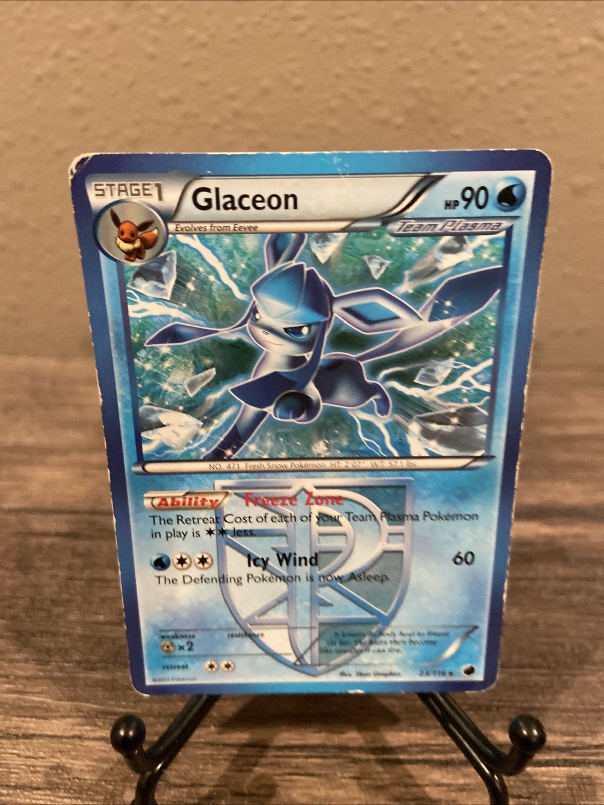 Glaceon Pokemon Card Plasma Freeze