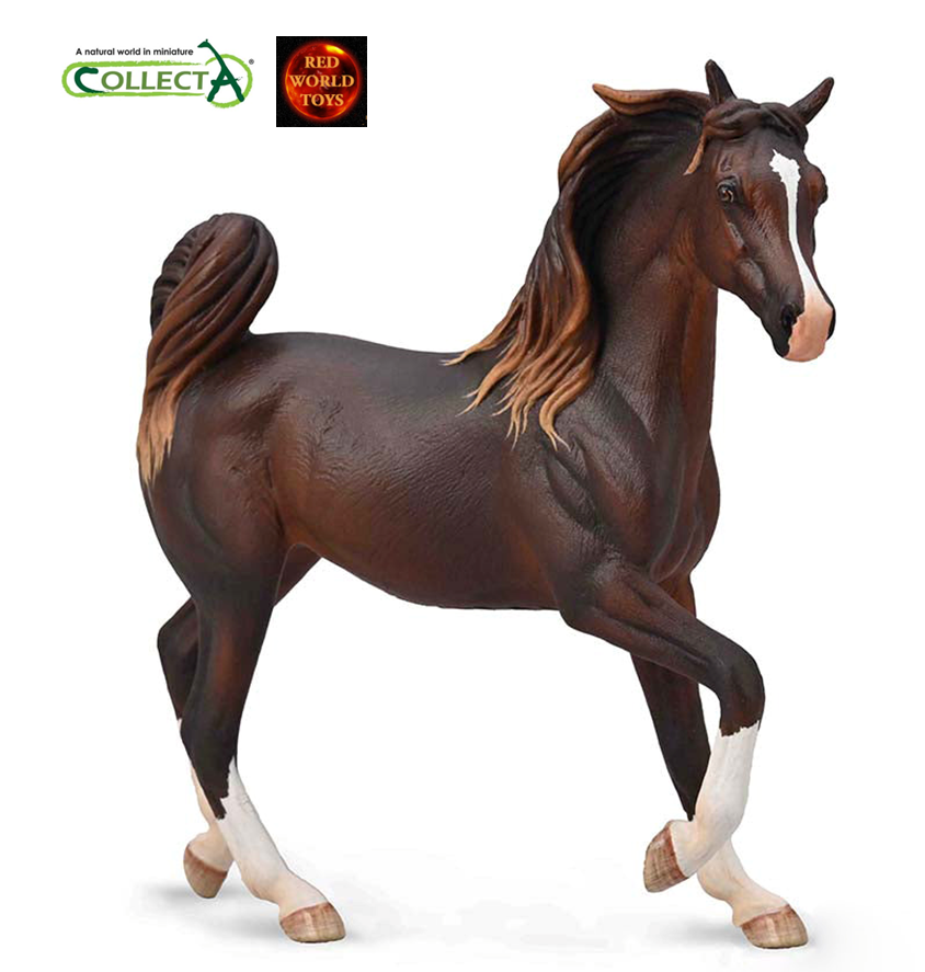 Arabian Arab Mare Liver Chestnut Horse Toy Model Figure by CollectA ...