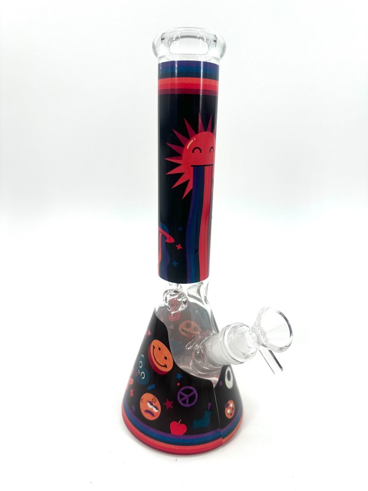 11" Cute Black Cartoon Hookah Glass Bong Water Pipes Best Gift High ...