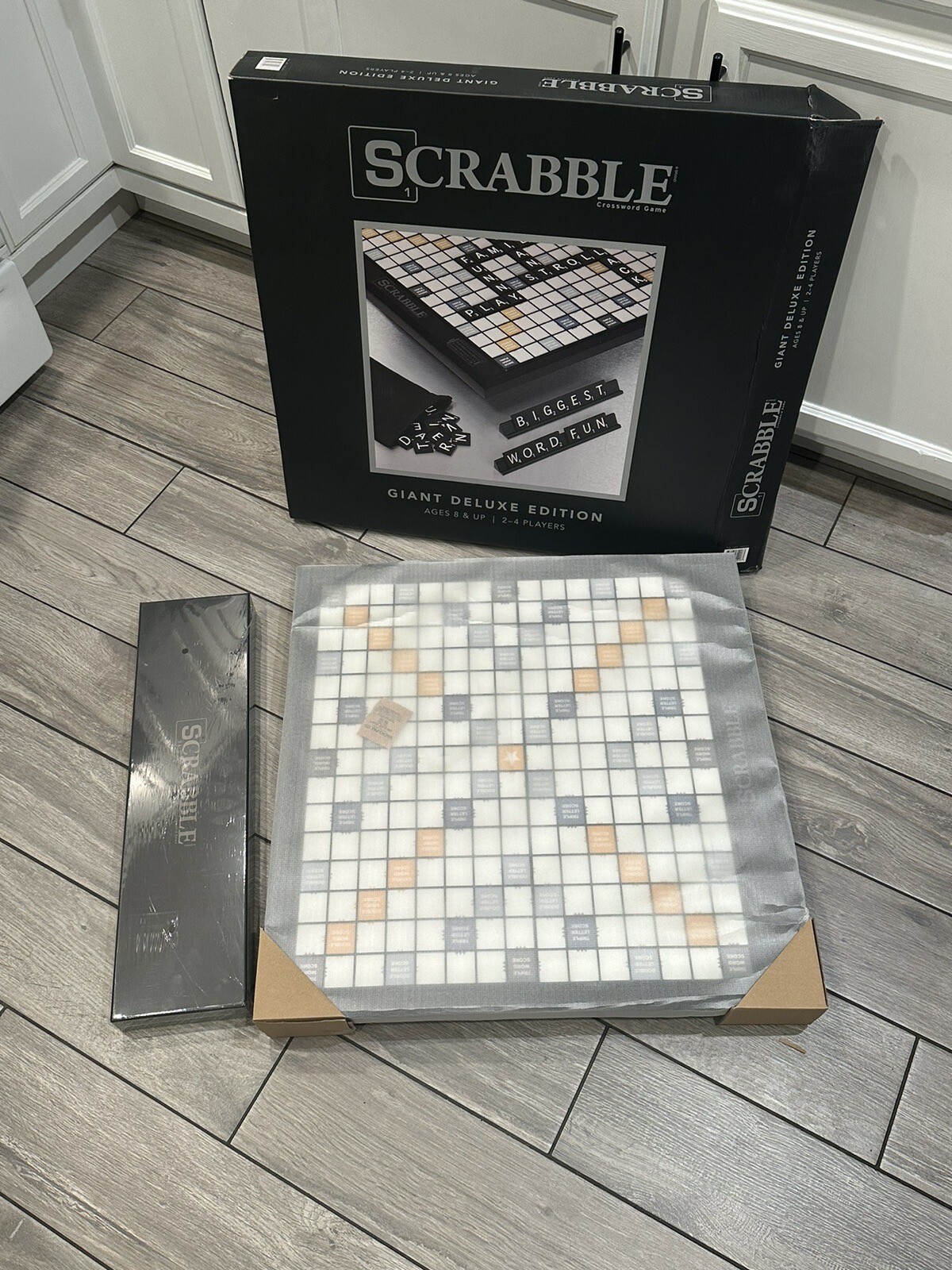 Winning Solutions Scrabble Deluxe Wooden Edition with Rotating Game ...