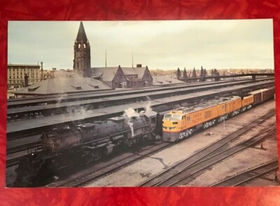 UNION PACIFIC RAILROAD UPRR CHEYENNE YARD 1958 PHOTO 1972 POSTCARD | eBay