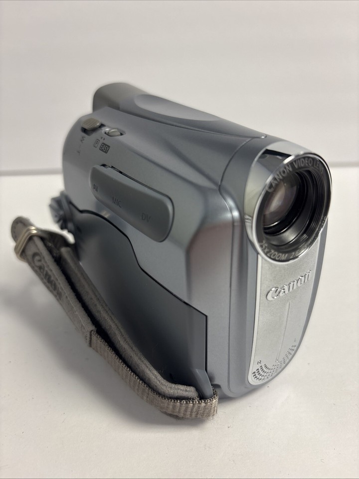 Canon ZR500 Mini DV 25x Optical Zoom Digital Video Camcorder w Battery ...
