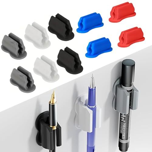 Pack Cable Clips&Pen Holder - Self-Adhesive Silicone Organizer Set - 4 ...