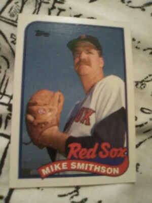 1989 Topps Baseball Card Mike Smithson Red Sox Card # 377 | eBay