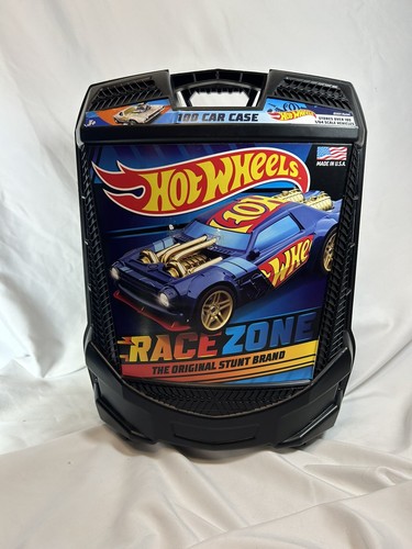 Hot Wheels Race Zone 100 Car Case W/ Pull-up Handle & Wheels 2021 ...
