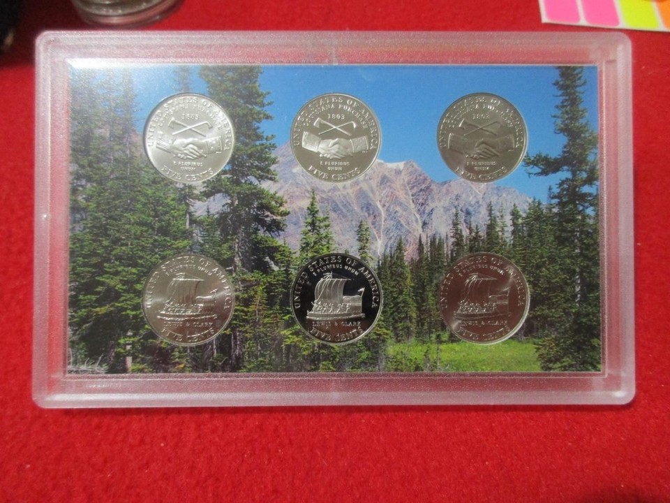 2004 WESTWARD JOURNEY NICKEL SERIES UNC & Proof 6 Coin SET. OGP #T6405 ...