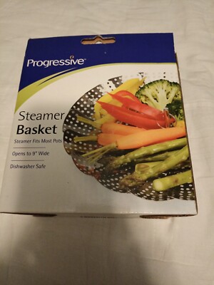 Progressive Steamer Basket 9" Adjustable Dishwasher Safe Stainless ...