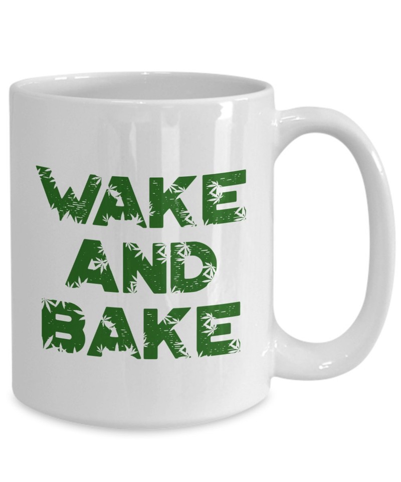 Wale and Bake Mug, Wake-n-bake Mug, Wake-n-bake coffee mug, Wake n bake ...