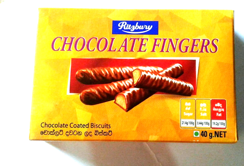 RITZBURY Chocolate Fingers Crispy Fingers Milk Chocolate Flavor ...