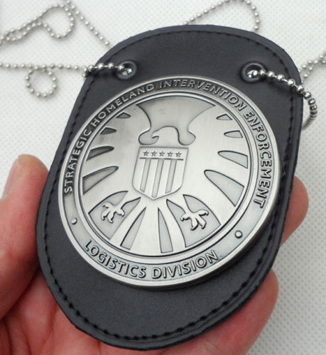 Agents of S.H.I.E.L.D. Shield PHIL COULSON Badge with Holder & Chain ...
