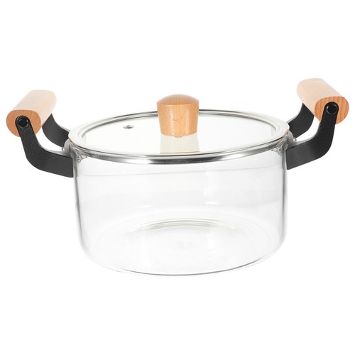 Glass Ramen Pot Bowls Saucepan Travel Transparent Cooking Pots Clear | eBay