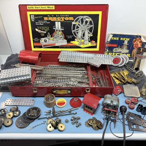 Vintage 1940s A.C. Gilbert No. 8 1/2 All-Electric Erector Set with ...