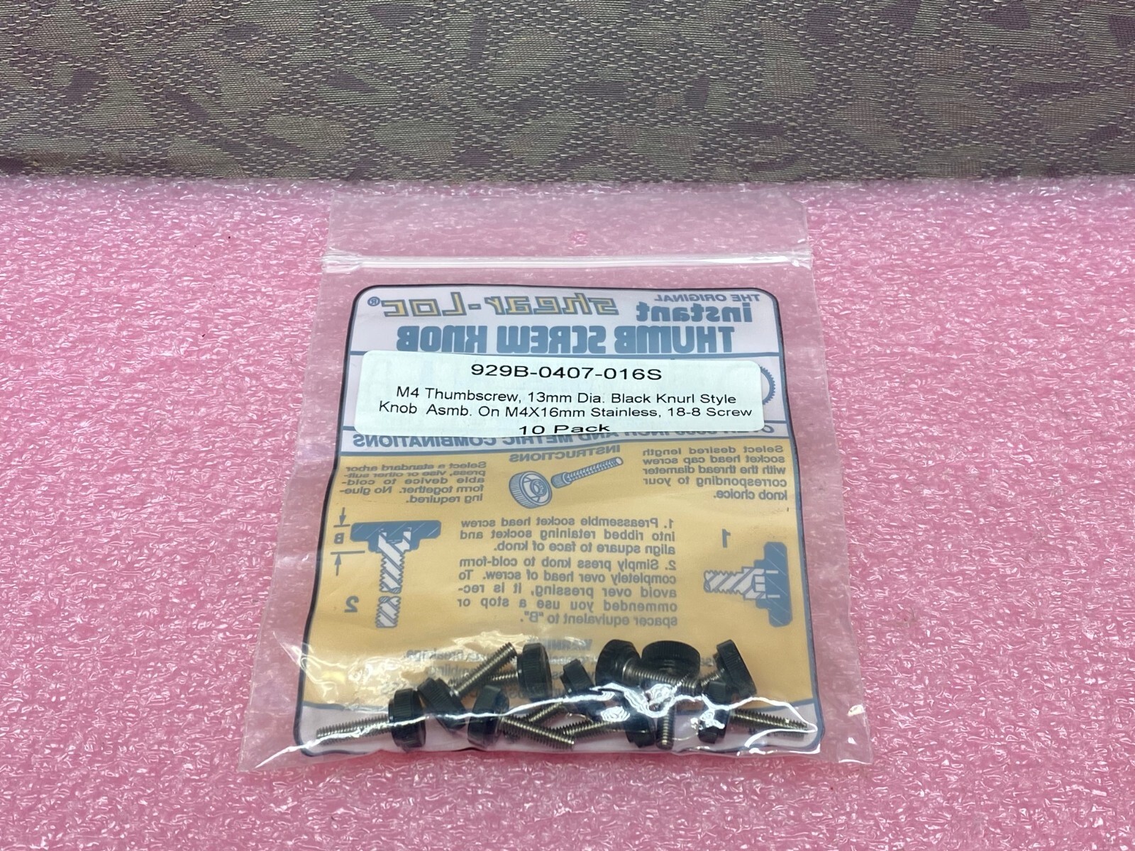 LOT OF 10 SHEAR-LOC 929B-0407-016S INSTANT THUMB SCREW KNOBS | eBay