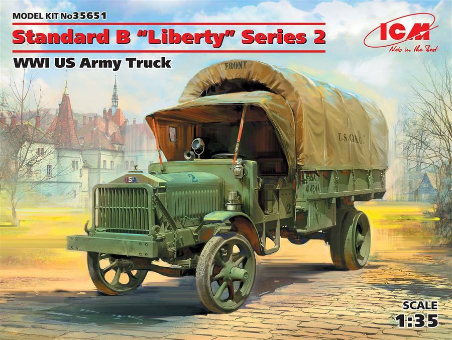 ICM 35651 Standard B 'liberty' Series 2 WWI US Army Truck Assembly Kit ...