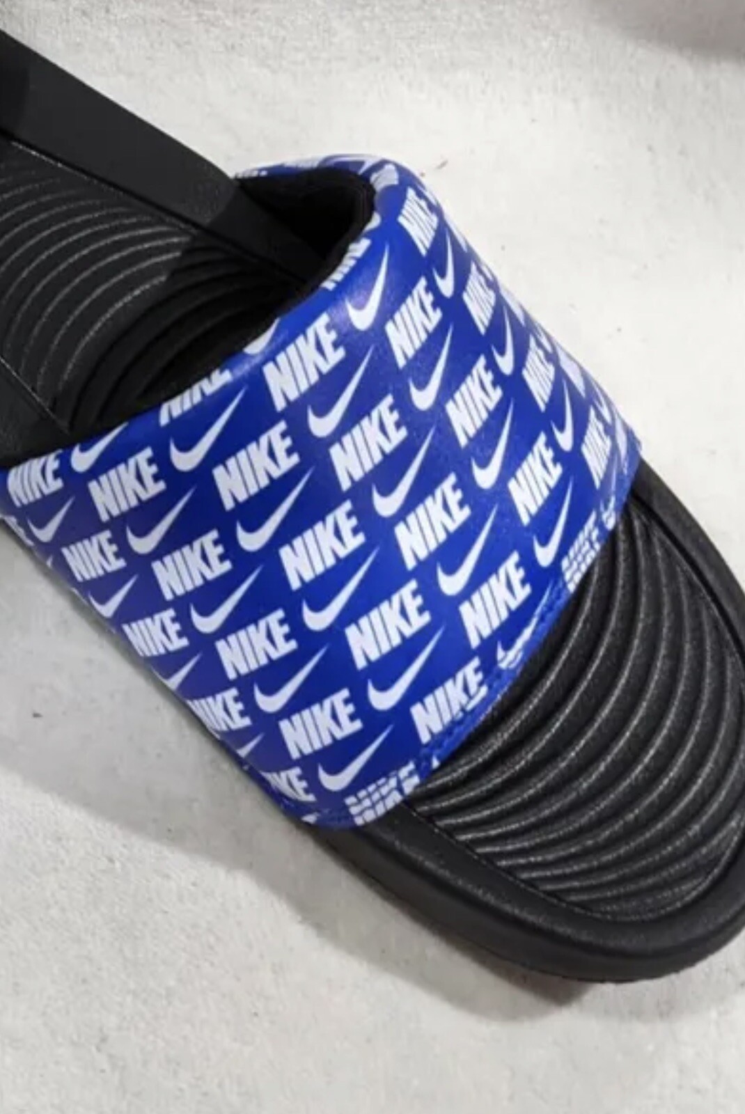 Nike Slippers Mens Size 14 Blue Victori One Slide Print Sandals | eBay