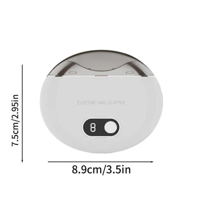 Electric Toe Nail Clippers Light USB Portable Trimmer Nails Cutter ...