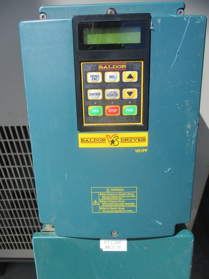 Baldor VS1PF415-1 15HP 480 Volt 3PH VFD +Bypass - TEST REPORT ...