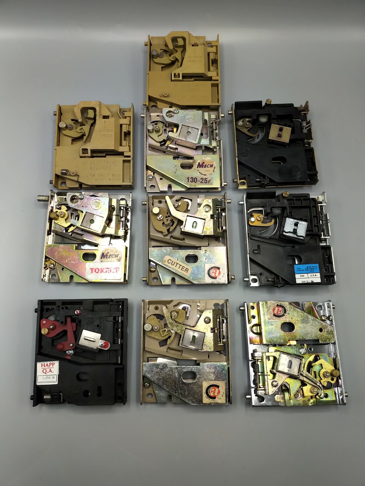 Lot Of 10 - Vintage Coin Mechanism - Arcade/Redemption machines - 80s ...