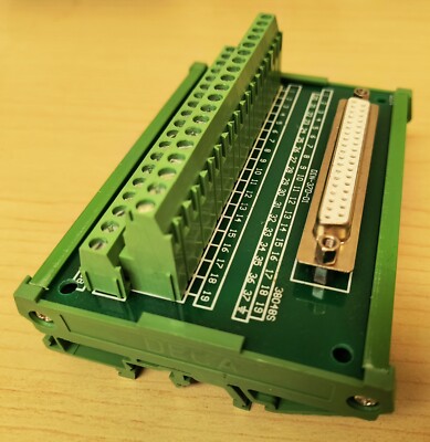 DB37 Terminal Breakout Board, DIN Rail | eBay