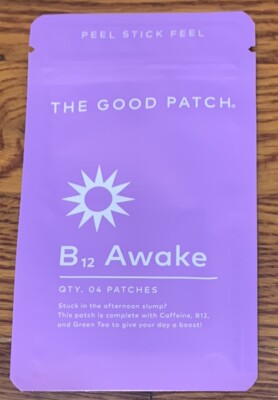 The Good Patch B12 Awake 4 Transdermal Patches 15 mg Caffeine | eBay