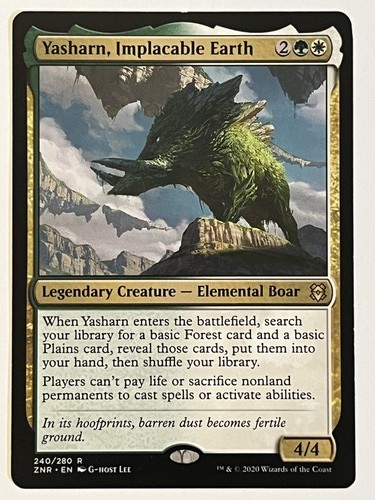 Yasharn, Implacable Earth Zendikar Rising Non-Foil Regular MTG NM | eBay