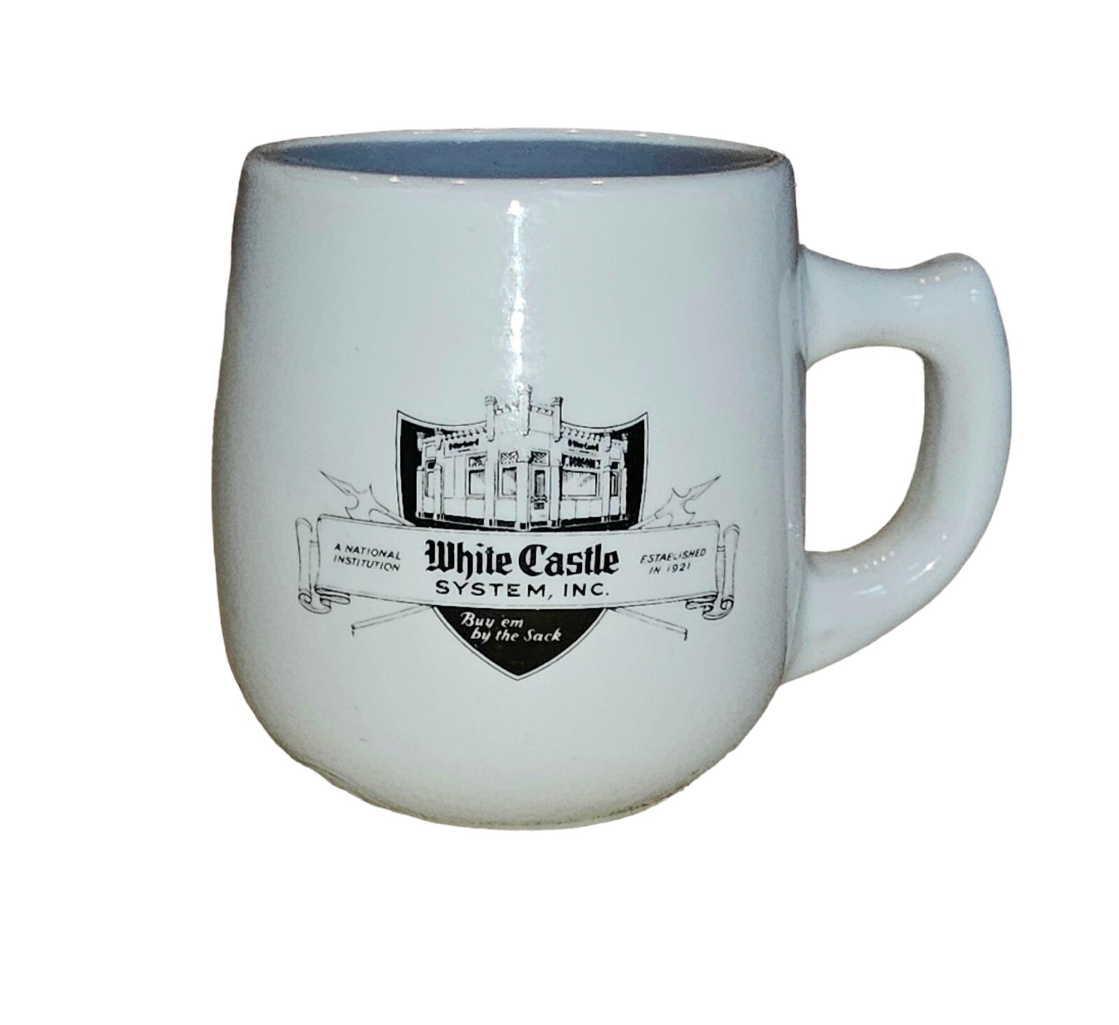 Vintage White Castle System Inc 6 oz Coffee Mug Cup With Ashtray Bottom ...