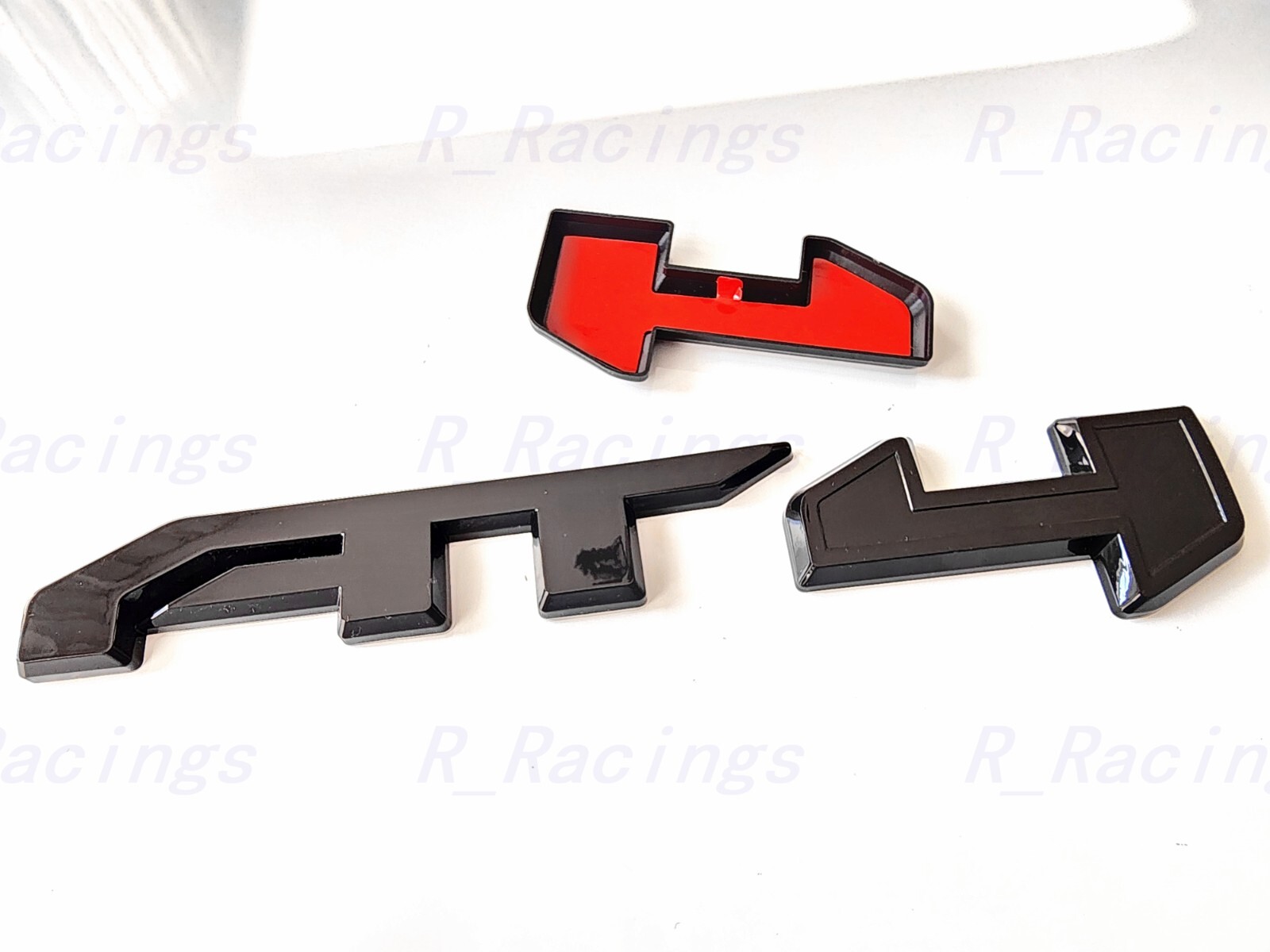 Front Grill Gloss Black AT4 OVERLAY Emblem 2023+ Sierra 1500 ...