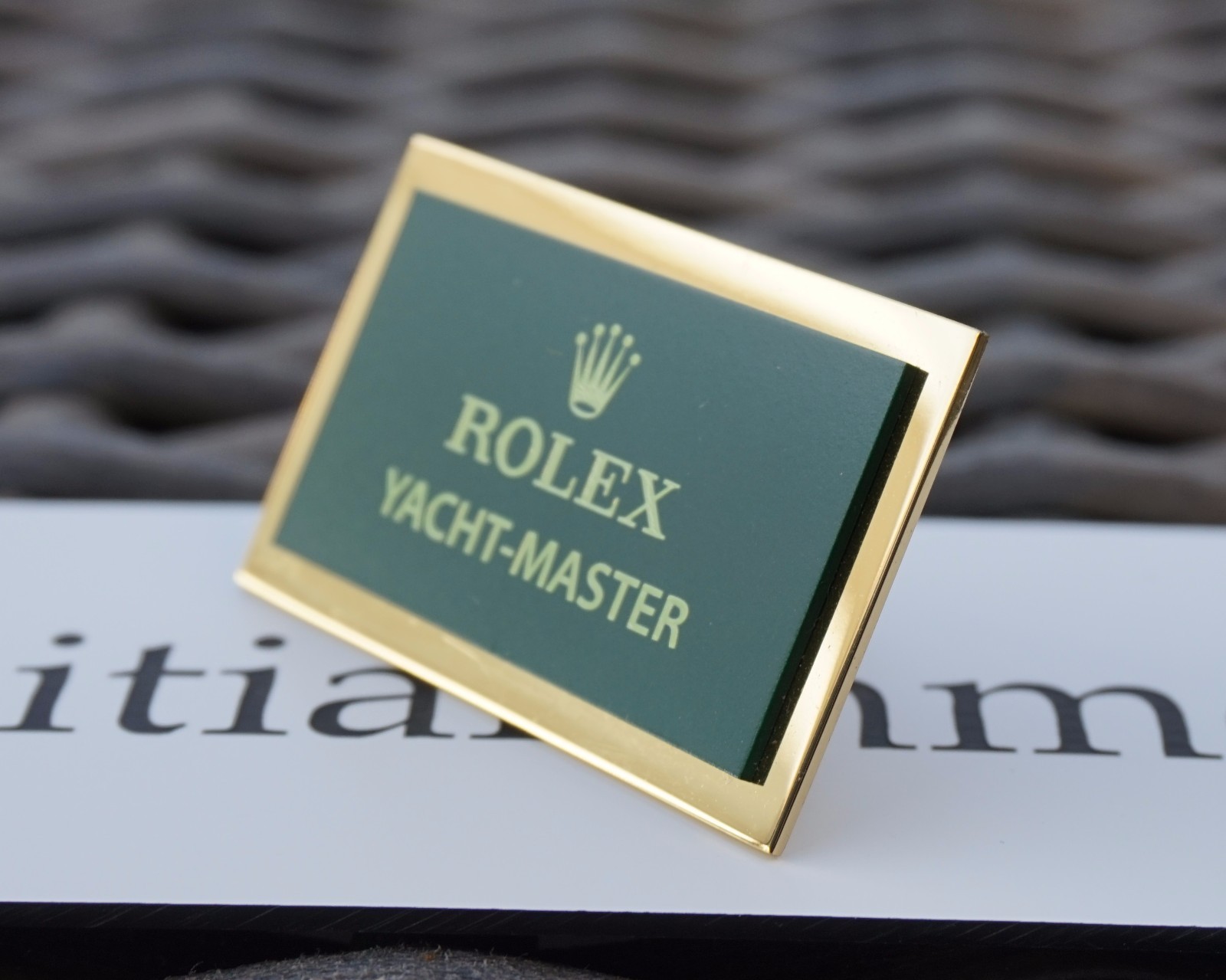 ROLEX plate modelplate YACHTMASTER GOOD CONDITION 100 % ORIGINAL ...