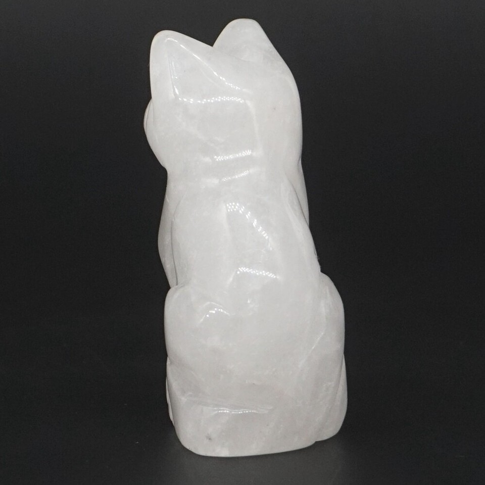 2" Stone Carving Cat Statue Natural Gems Crystal Reiki Healing Figurine ...
