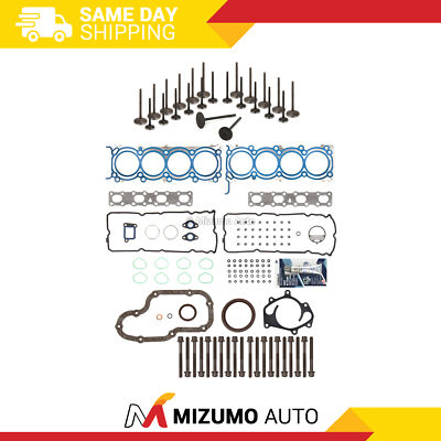 Full Gasket Set Intake Exhaust Valves Fit 04-09 Infiniti Nissan 5.6L ...