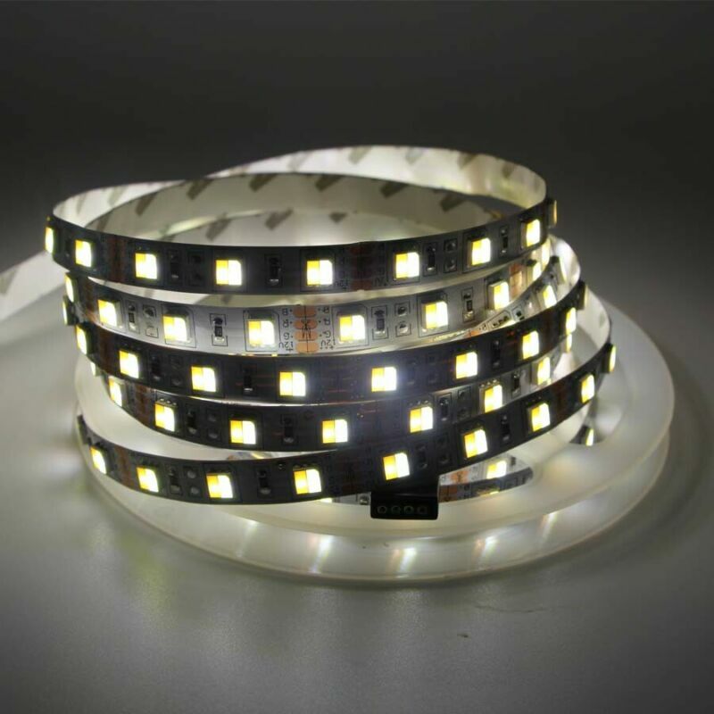 SMD 5050 RGB CCT LED Strip Waterproof 12V 24V CCT RGBW white string ...