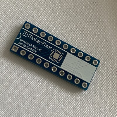 5pc QFN-20 3x3 0.45 Breakout Board DIP-20 Adaptor aka QFN-20-EP Pack of ...